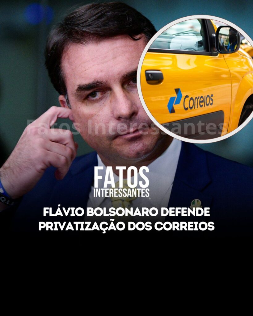 Flávio Bolsonaro defende privatização dos Correios | maetips.com